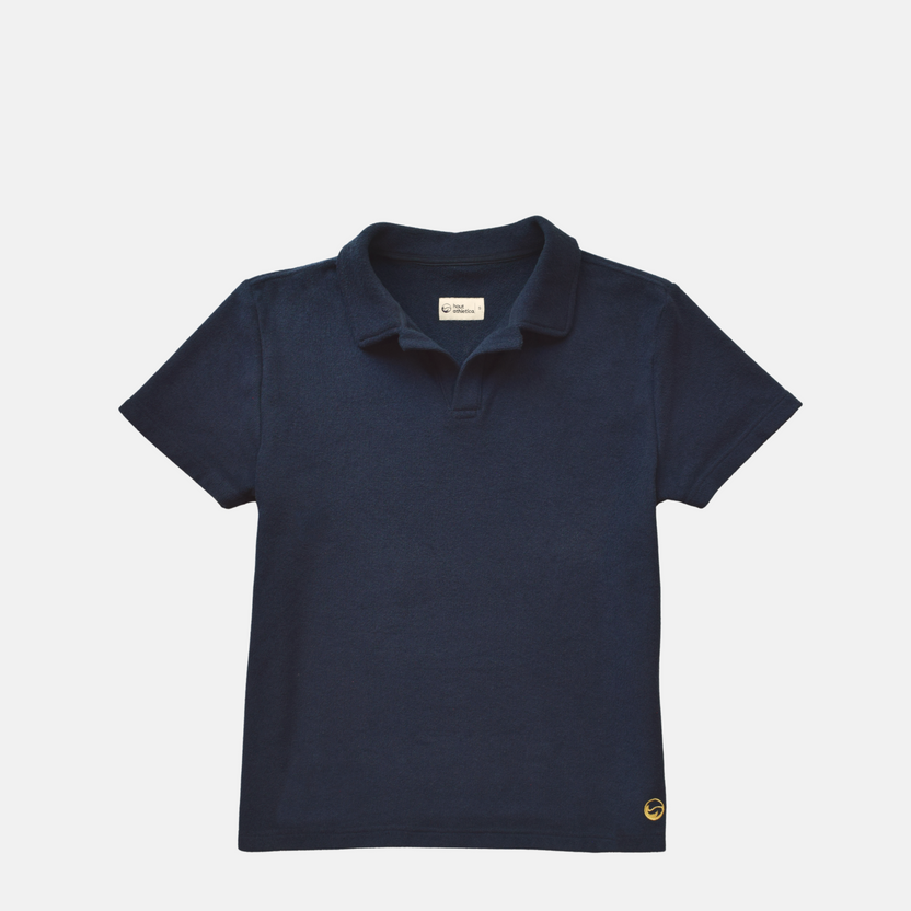 Navy Toweling Terry Polo – Mullybox